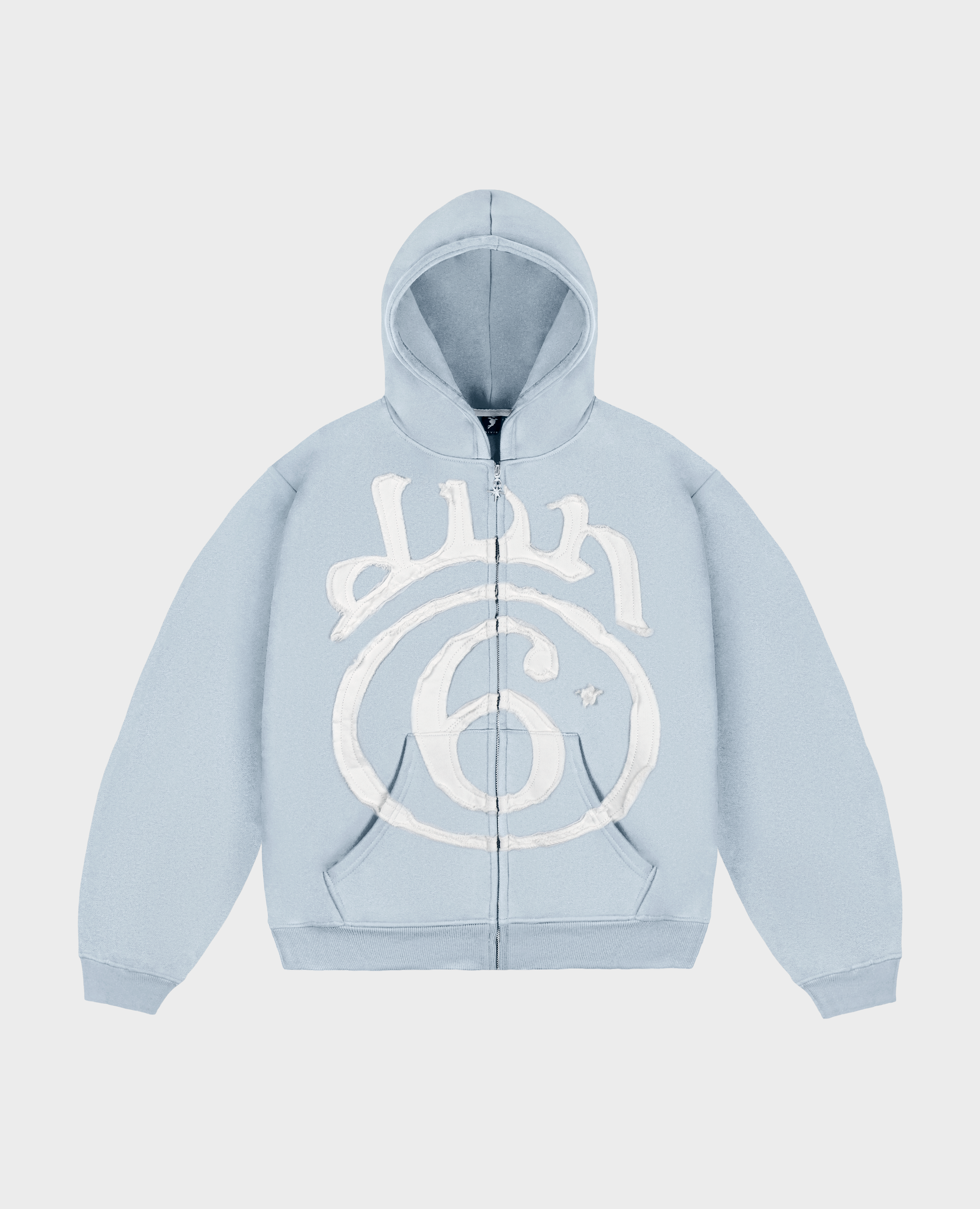 DivinByDivin | Blue 6Stars Patch Zip - Streetwear Collection