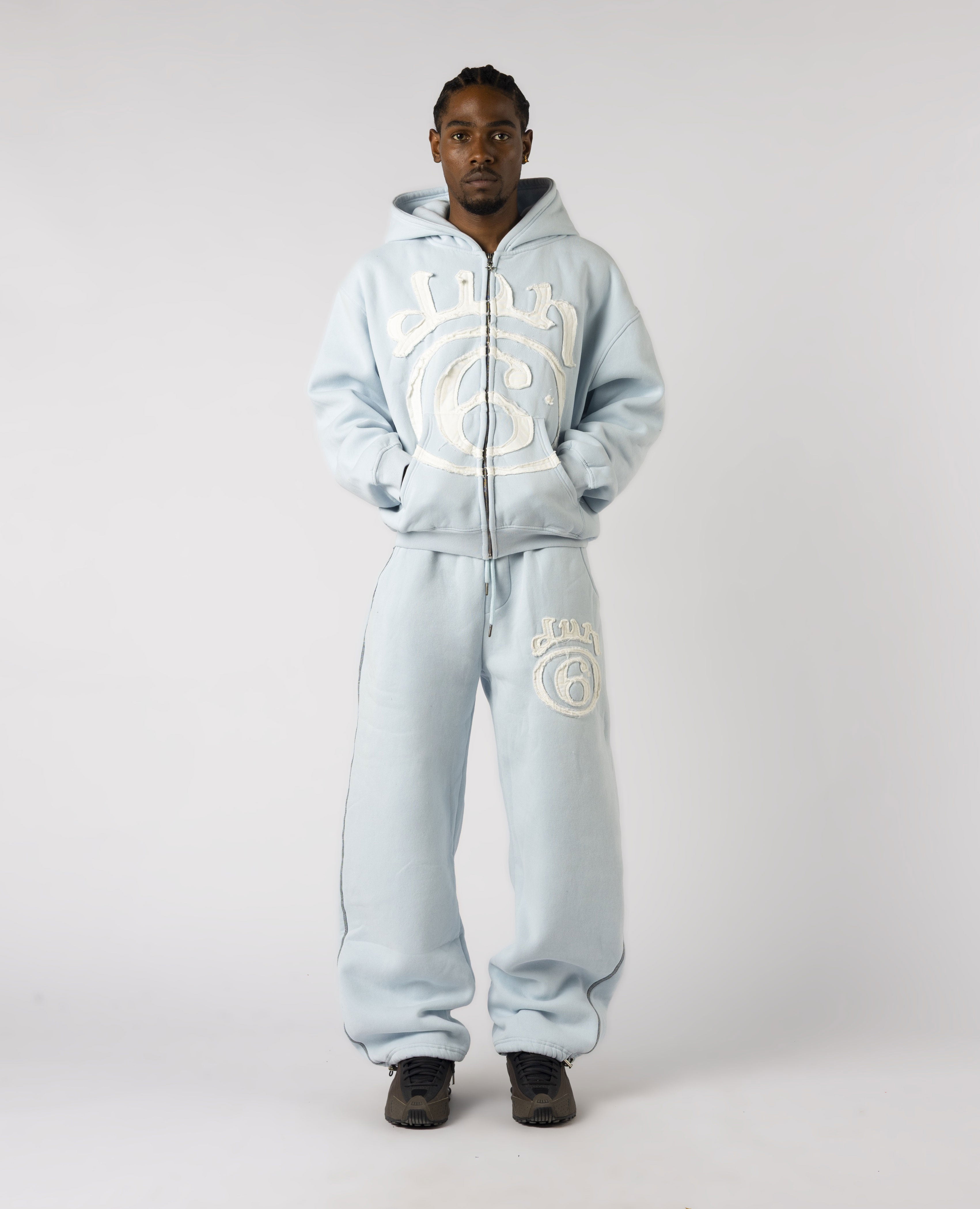 DivinByDivin | Blue 6Stars Patch Zip - Streetwear Collection