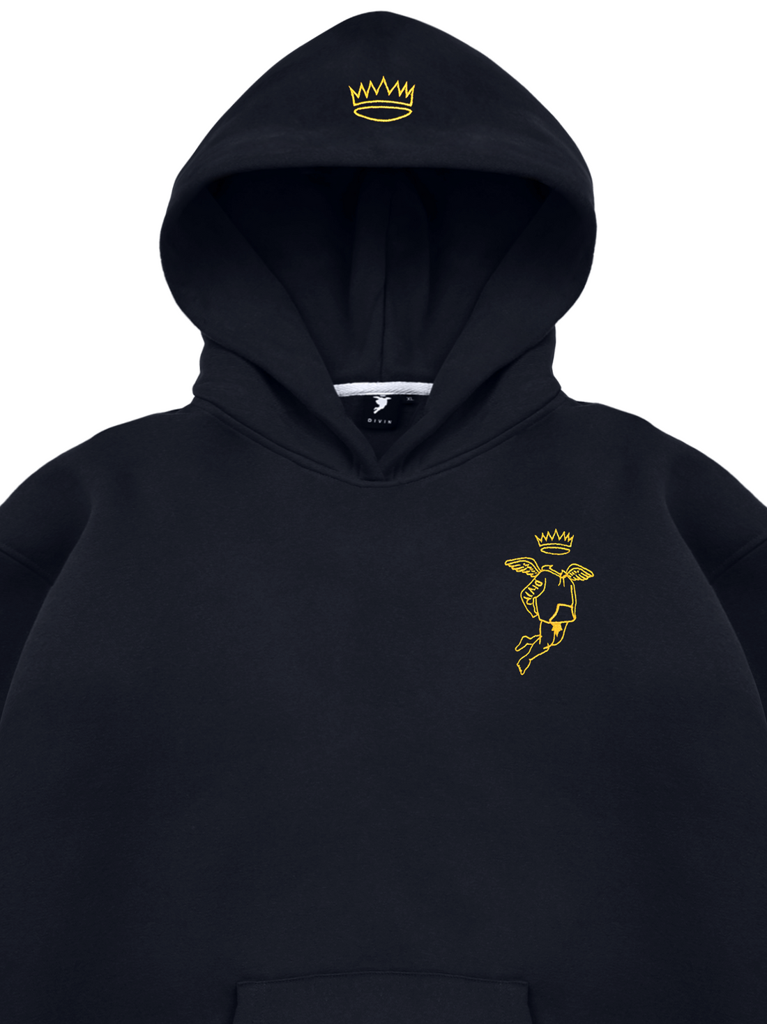 BLACK ROYAL HOODIE – DIVINBYDIVIN