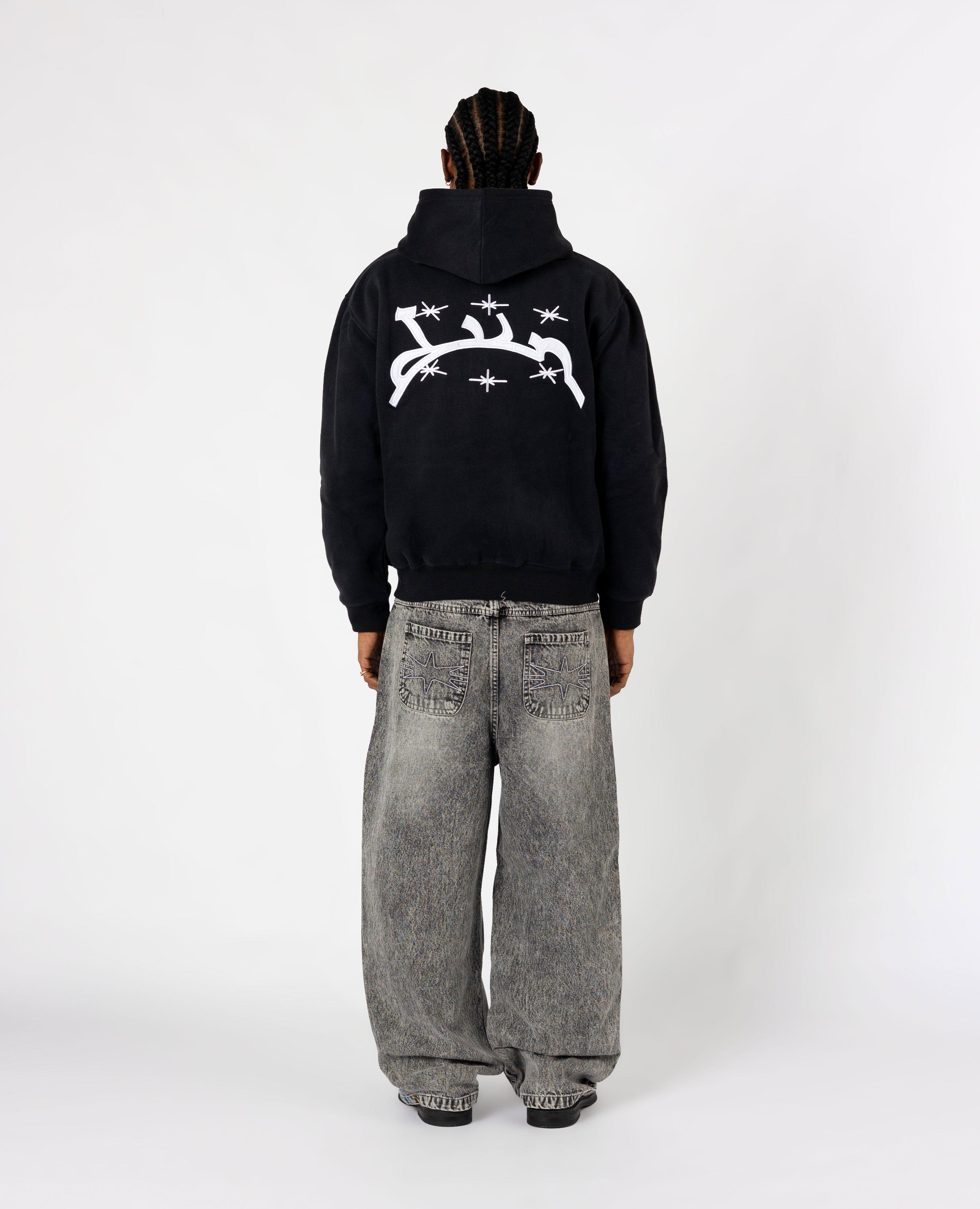 DIVINBYDIVIN | CURB Black Hoodie - Heavy Fleece Streetwear Drop