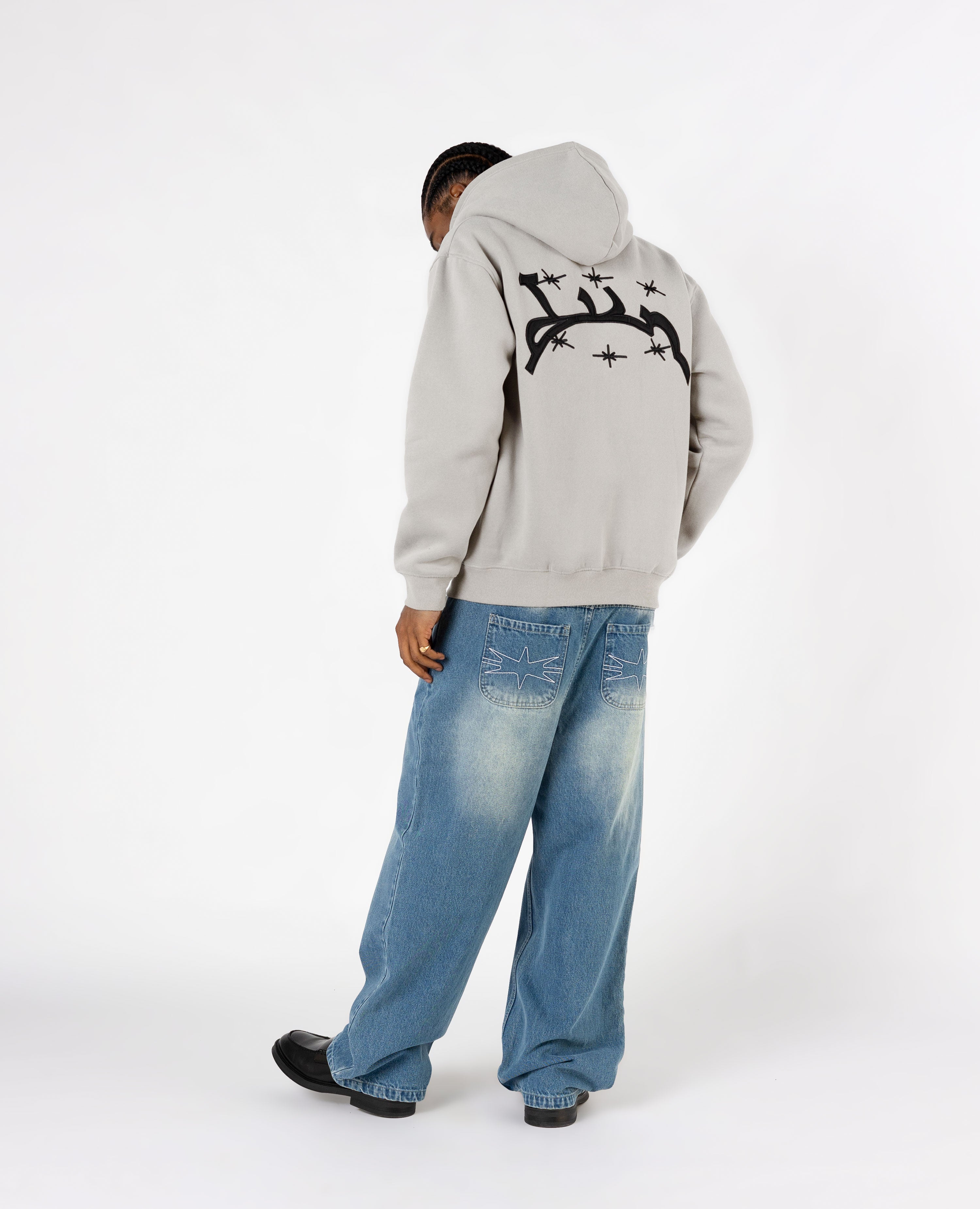 DIVINBYDIVIN | Curb Zip Grey – Premium Streetwear Hoodie